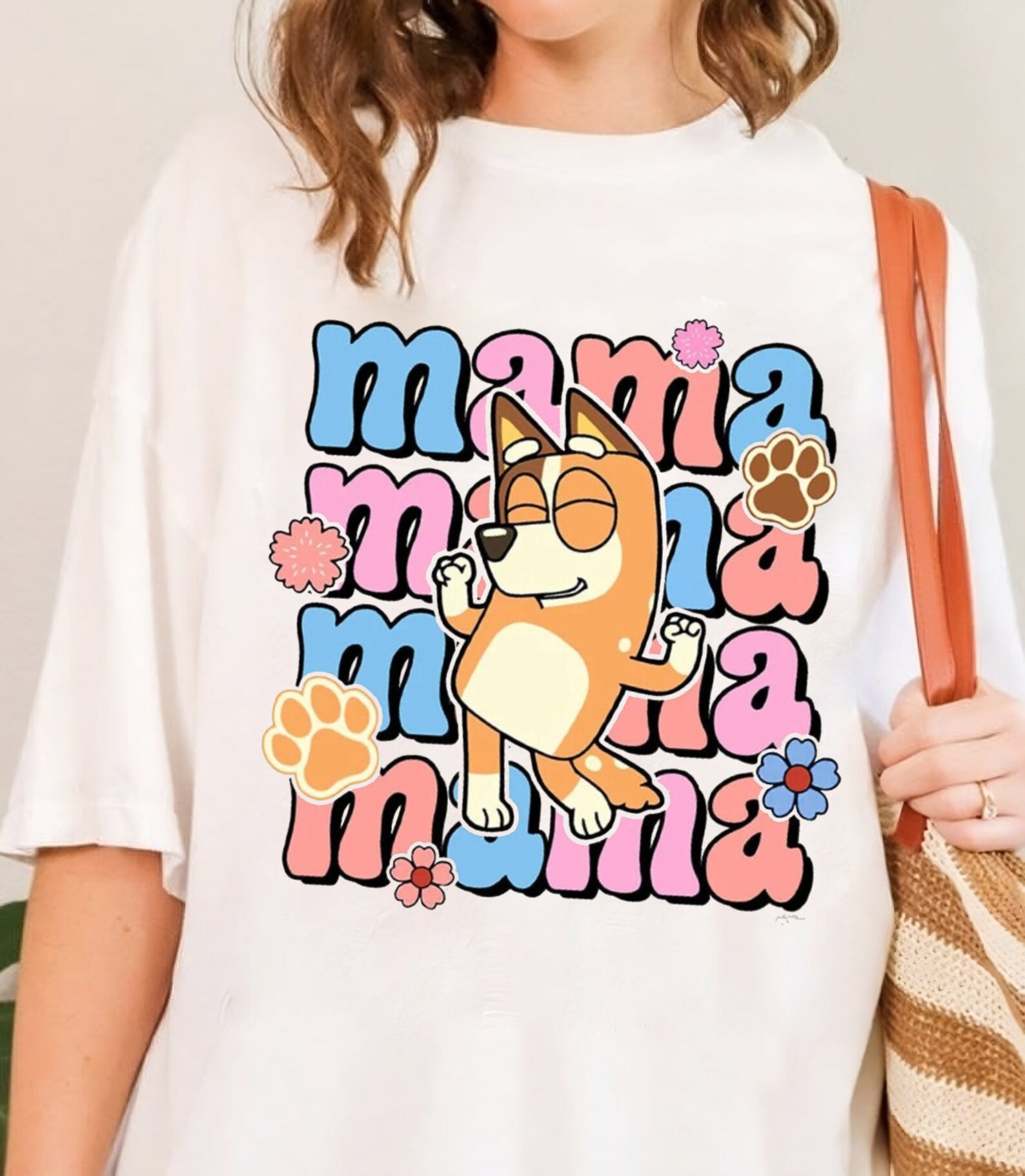 Bluey Mama Shirt, Mama Bluey Chilli Heeler Sweatshirt, Gift for Mom ...