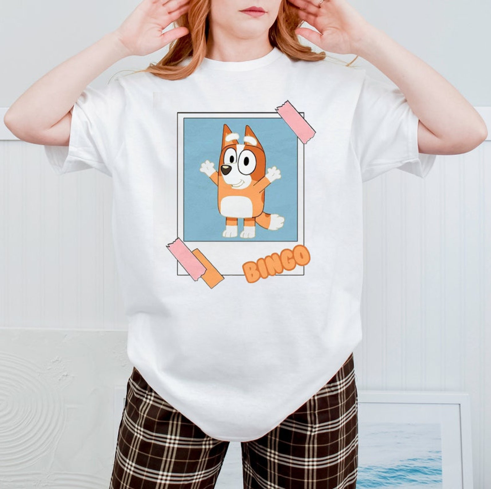 Bingo Polaroid Shirt, Bingo Shirt, Bluey Shirt, Bluey Birthday Shirt ...