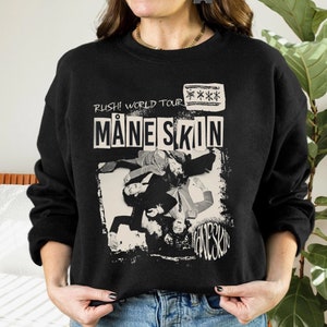 Retro Maneskin Shirt, Måneskin Band Sweatshirt, Måneskin 2023 World ...