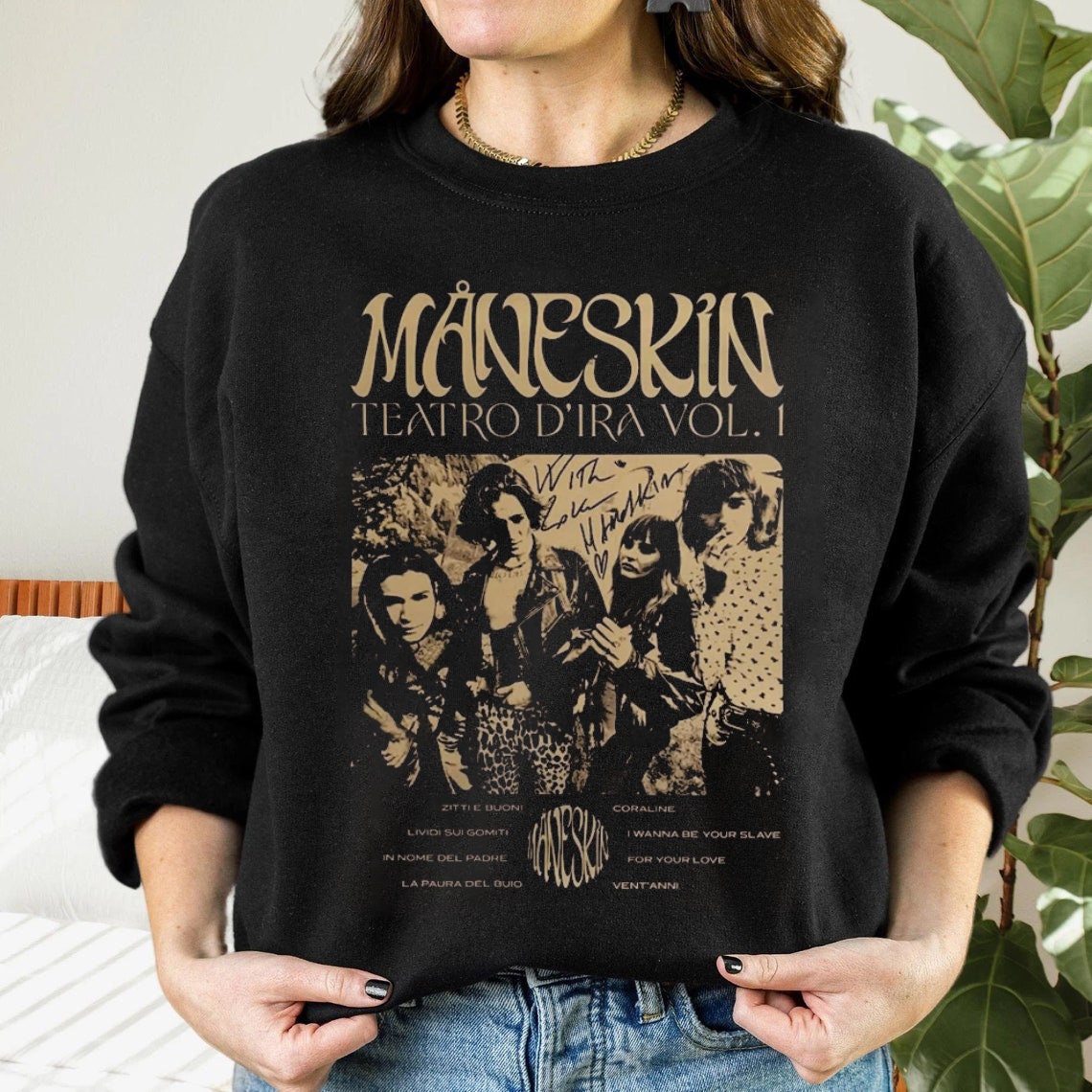 Vintage Maneskin Shirt, Maneskin Rock Band Tee, Maneskin Album Merch ...