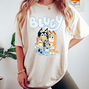 Bluey Family Friends Shirt, Bluey Cartoon Shirt, Bluey Shirt - Etsy