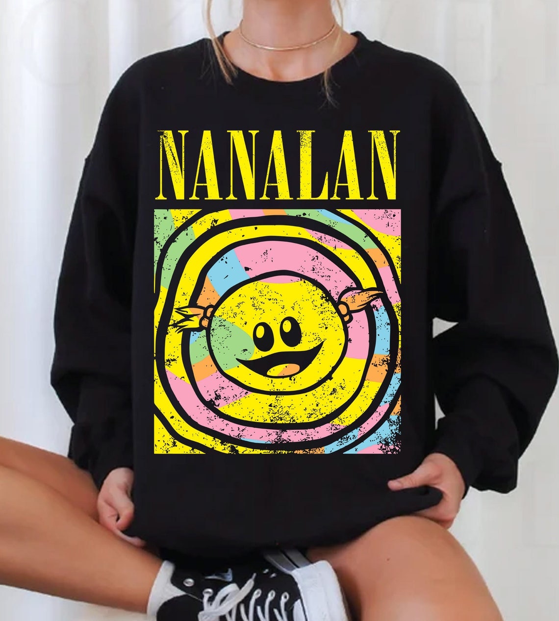 Vintage Nanalan Meme Sweatshirt, Cartoon Shirt, Retro Peepo Shirt, Who ...