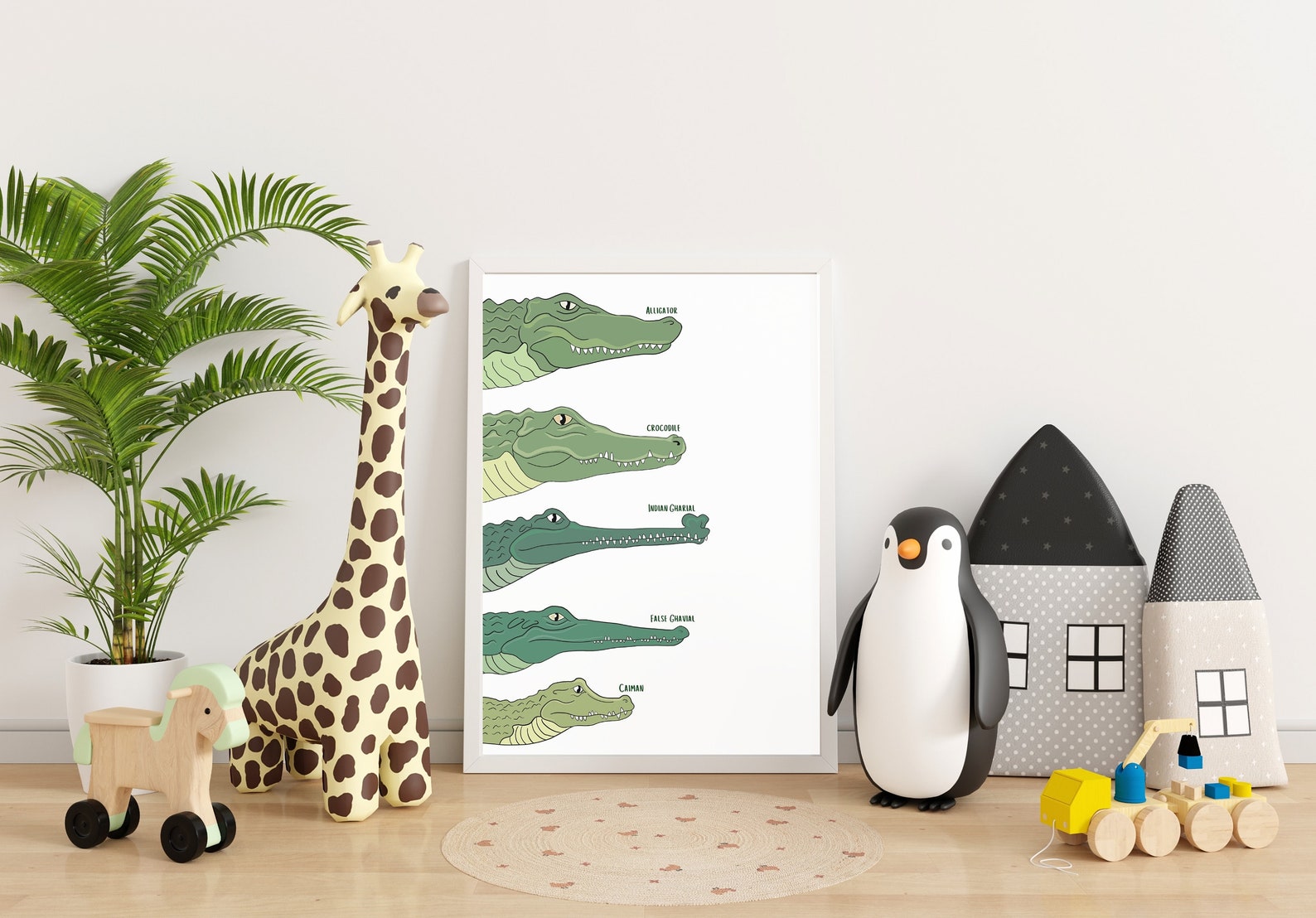 Type of Crocodiles Alligators Poster Kids Printable Jungle Poster Type ...