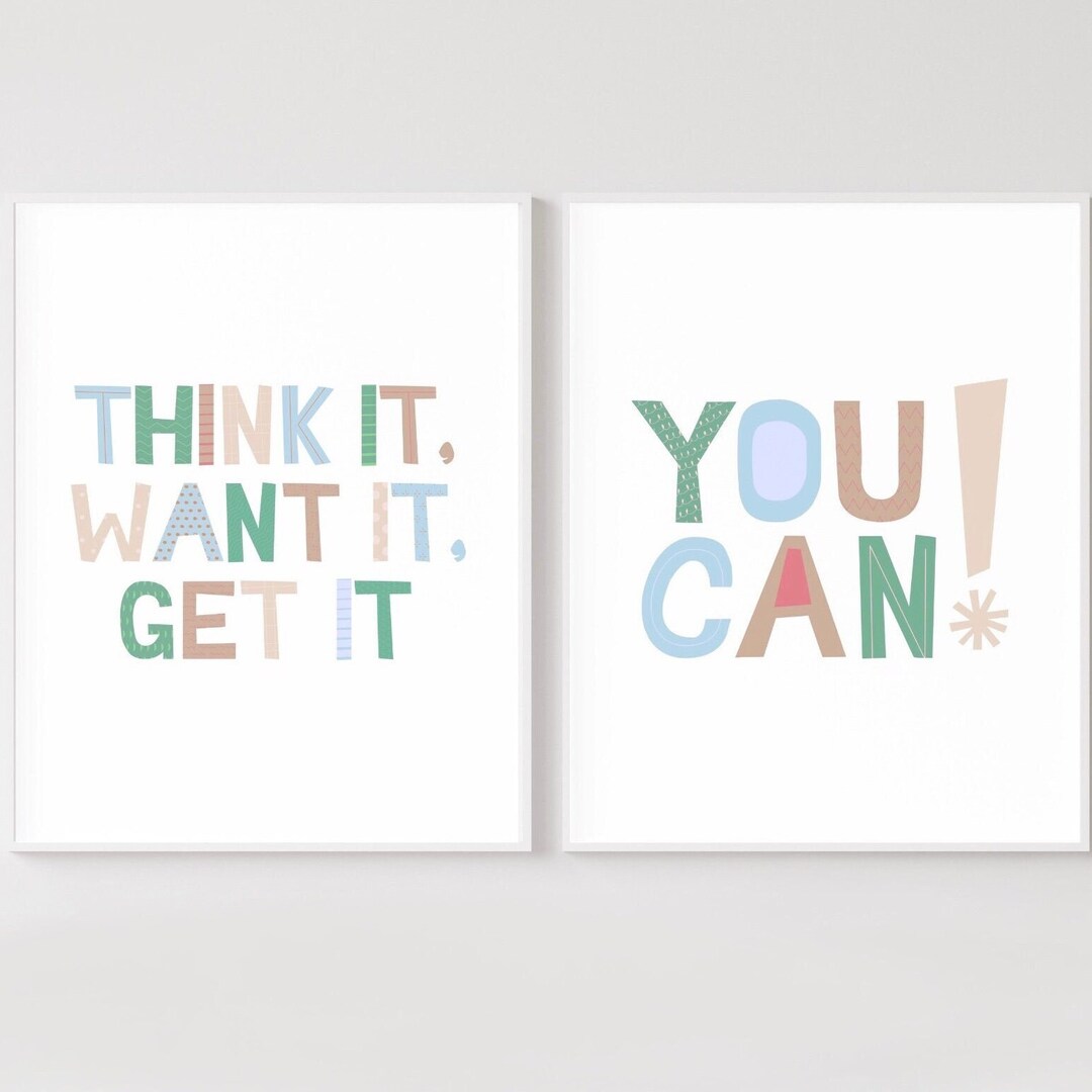 Positive Minimalist Classroom Poster You Can Printable Affirmation for ...