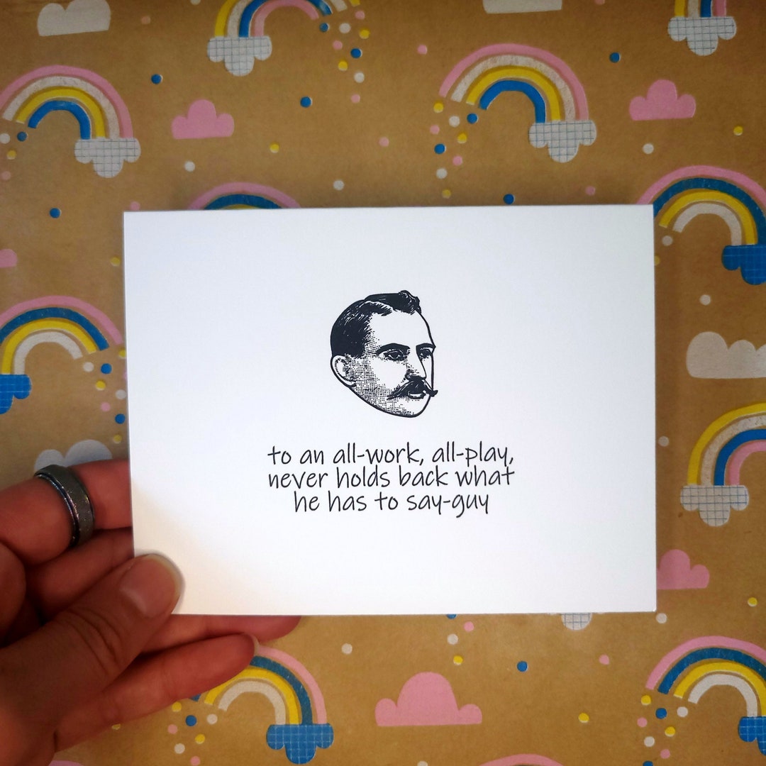 Friendship Card for Men Poem Gift for Coworker Fun Friendship Gift for ...