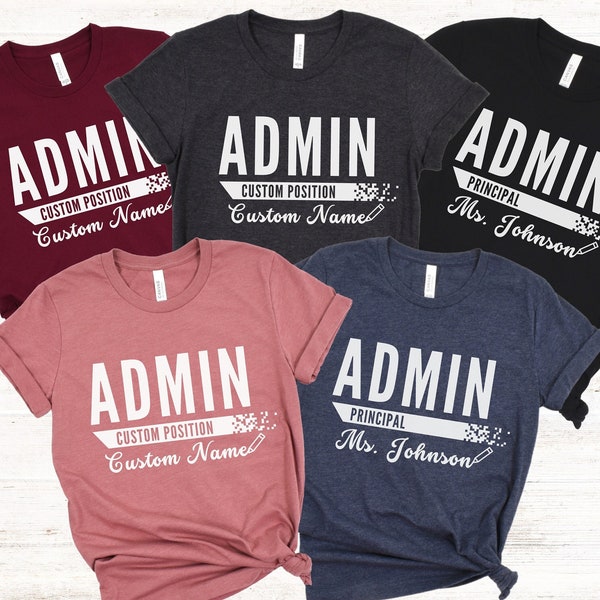 School Admin Team Shirt - Etsy