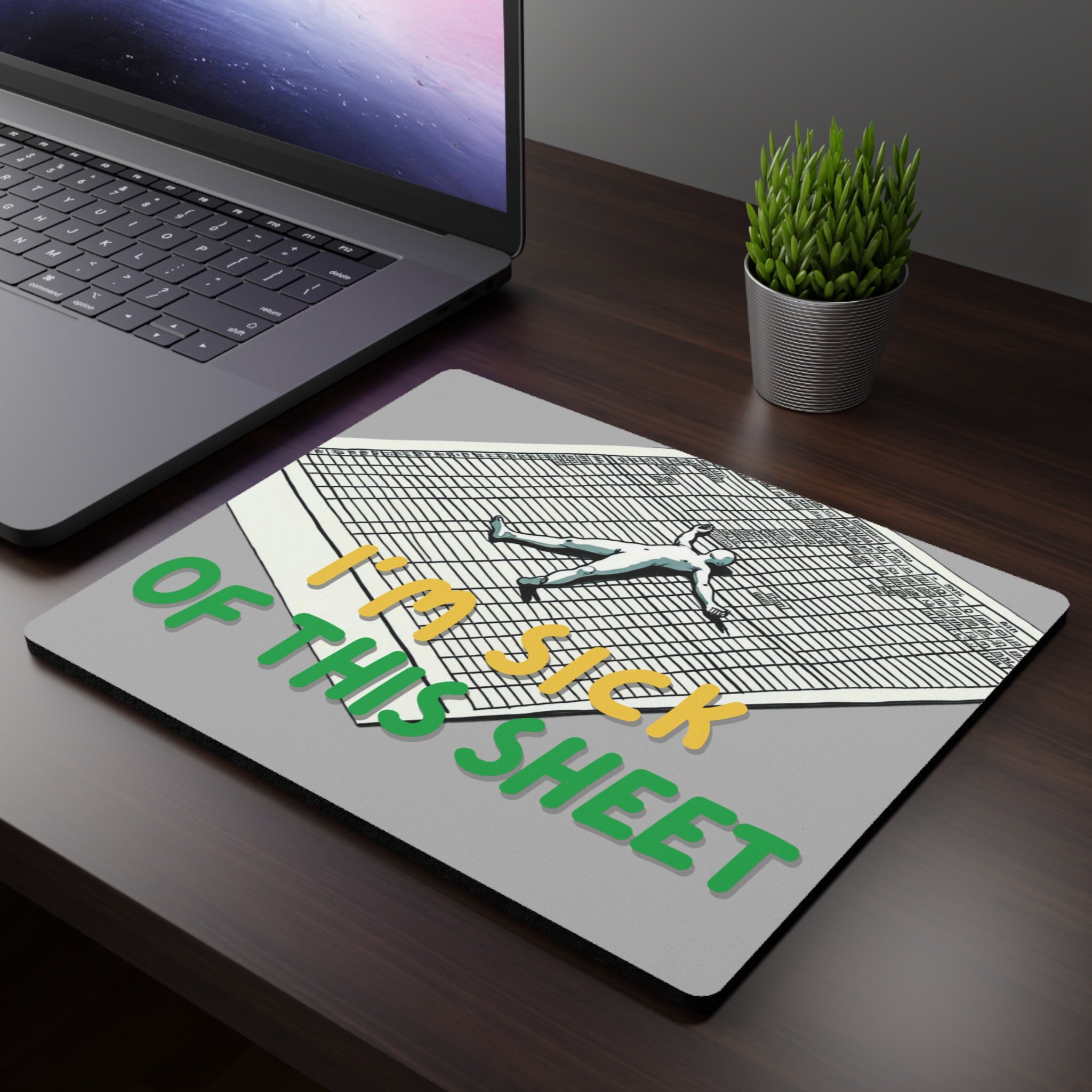 I'm Sick of This Sheet - Office Funny Rectangular Mouse Pad - Etsy
