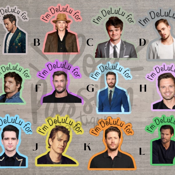 Celebrity Stickers - Etsy
