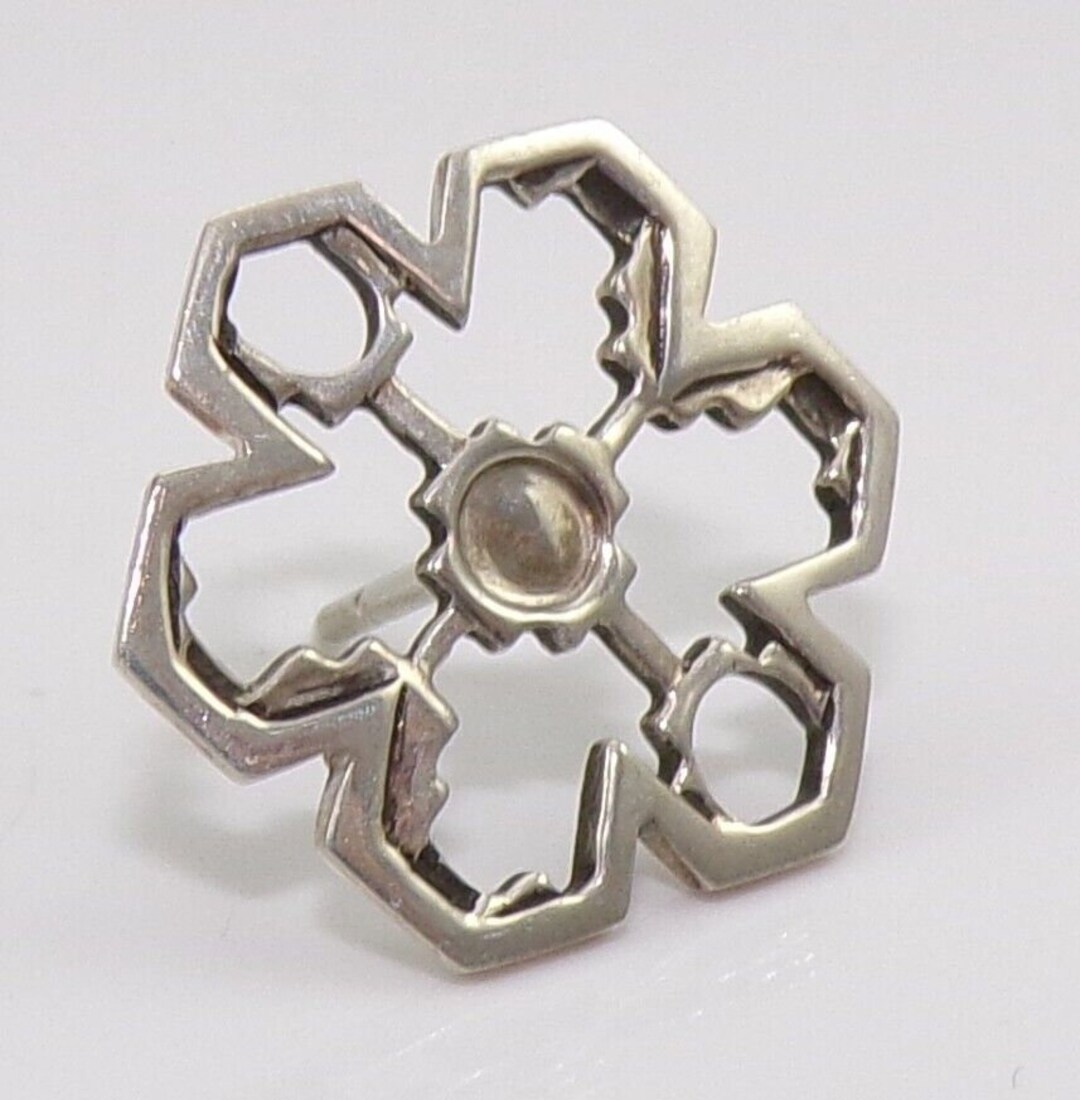 John Hardy Sterling Silver Men's Modernist Snowflake Tie Tack Lapel Pin ...