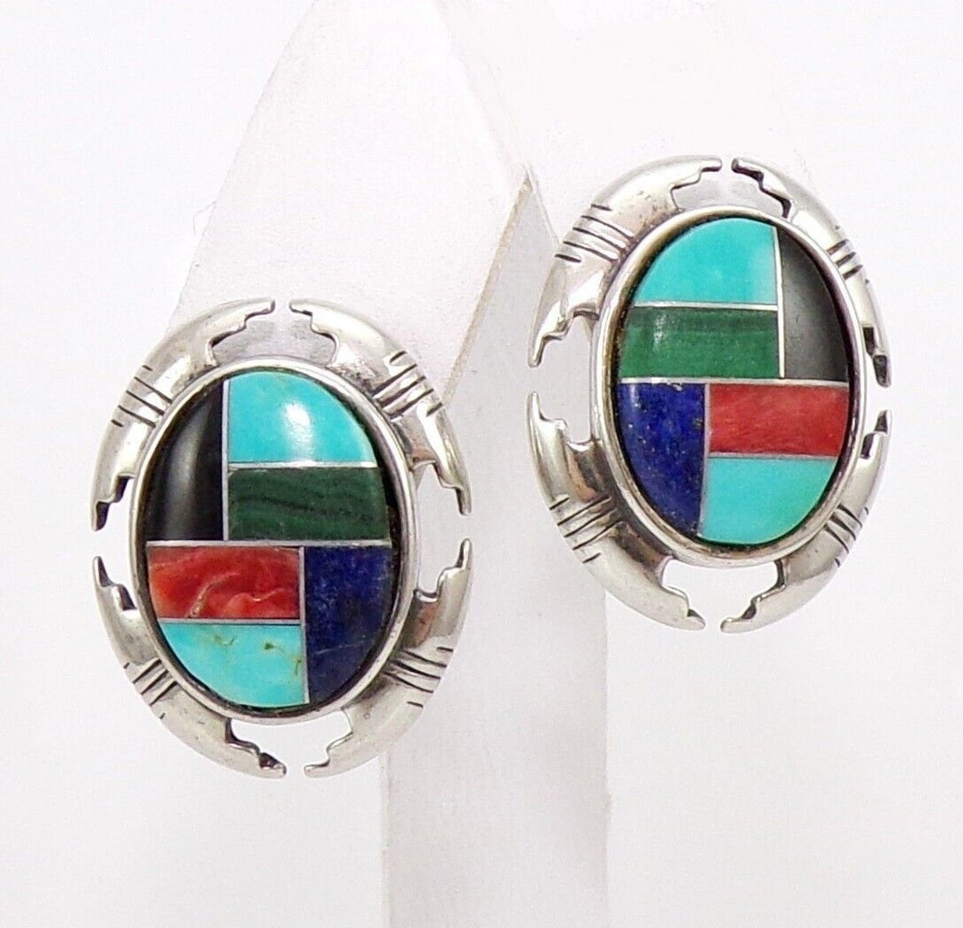 Carolyn Pollack Relios Sterling Silver Multi Stone Mosaic Inlay ...