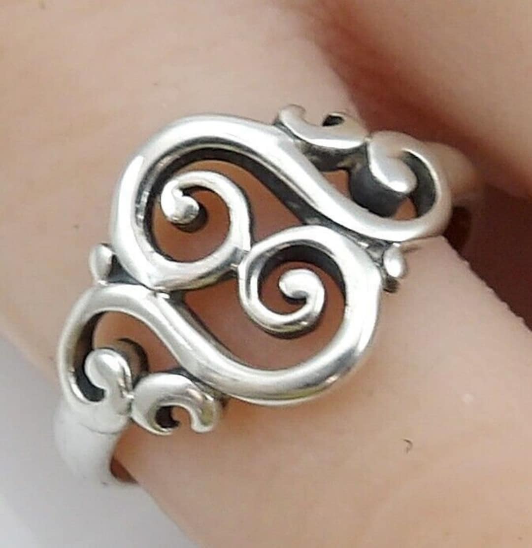 James Avery Sterling Silver Spanish Swirl Scroll Ring Size 5.75 LND2 - Etsy