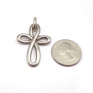 Retired James Avery Sterling Silver Eternal Ribbon Infinity Cross ...