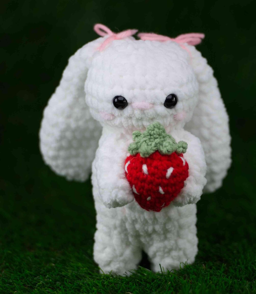 Crochet Bunny, Strawberry Bunny, Crochet Toy, Amigurumi, Crafts ...