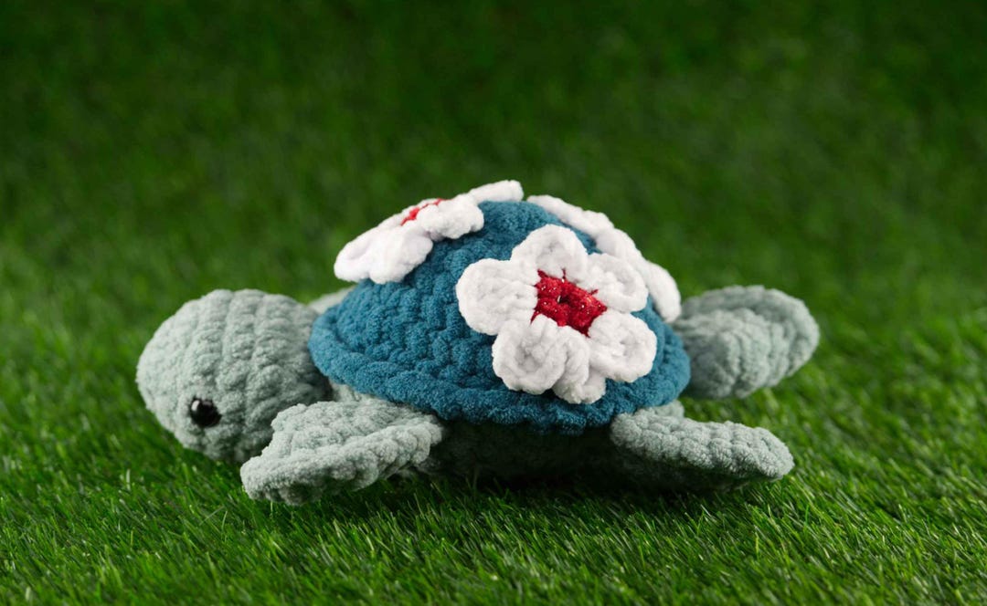 Shelby the Flower Turtles, Sea Turtles, Crochet Turtles, Stuffed Animal, Handmade, Crafts ...