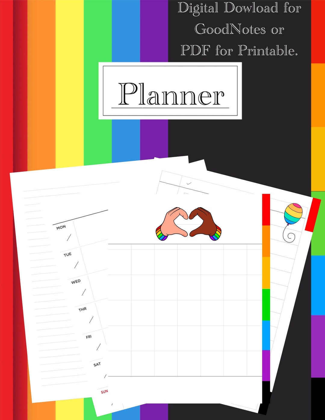 Pride Planner - Etsy