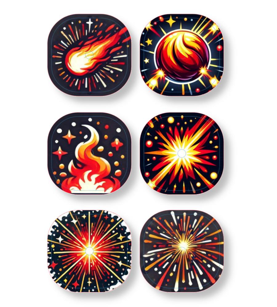 Medtronic Simplera Sensor Stickers - Fire (set of 6) - Etsy