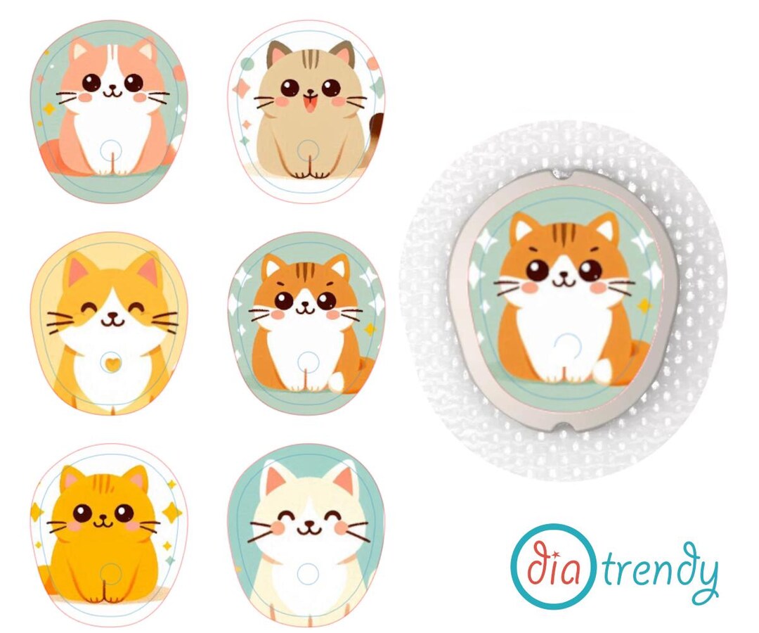 Dexcom G7 Sensor Stickers - Cats (set of 6) - Etsy