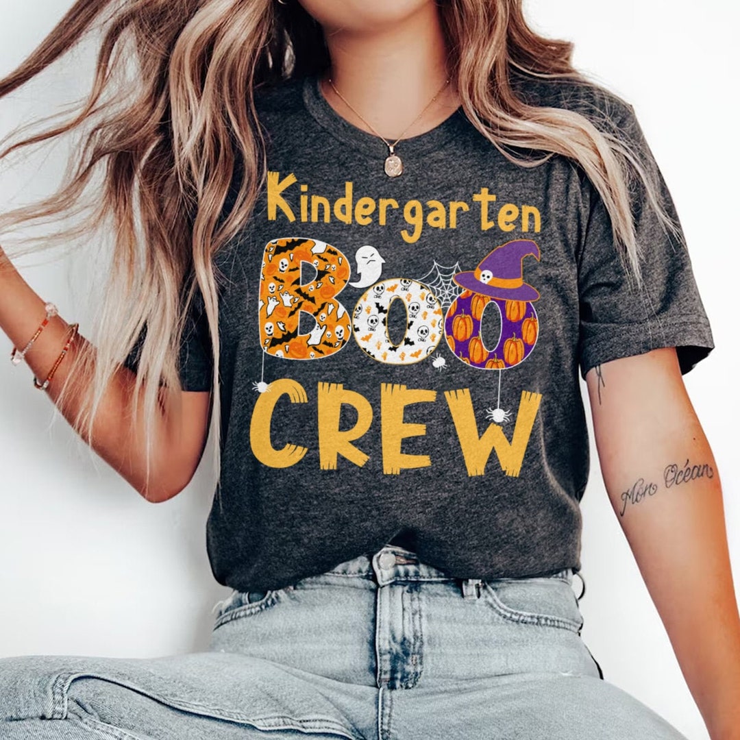 Kindergarten Boo Crew Shirt Boo Crew Shirt Halloween Shirt - Etsy