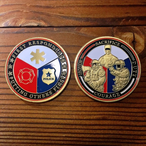 911 Dispatcher Challenge Coins - Etsy