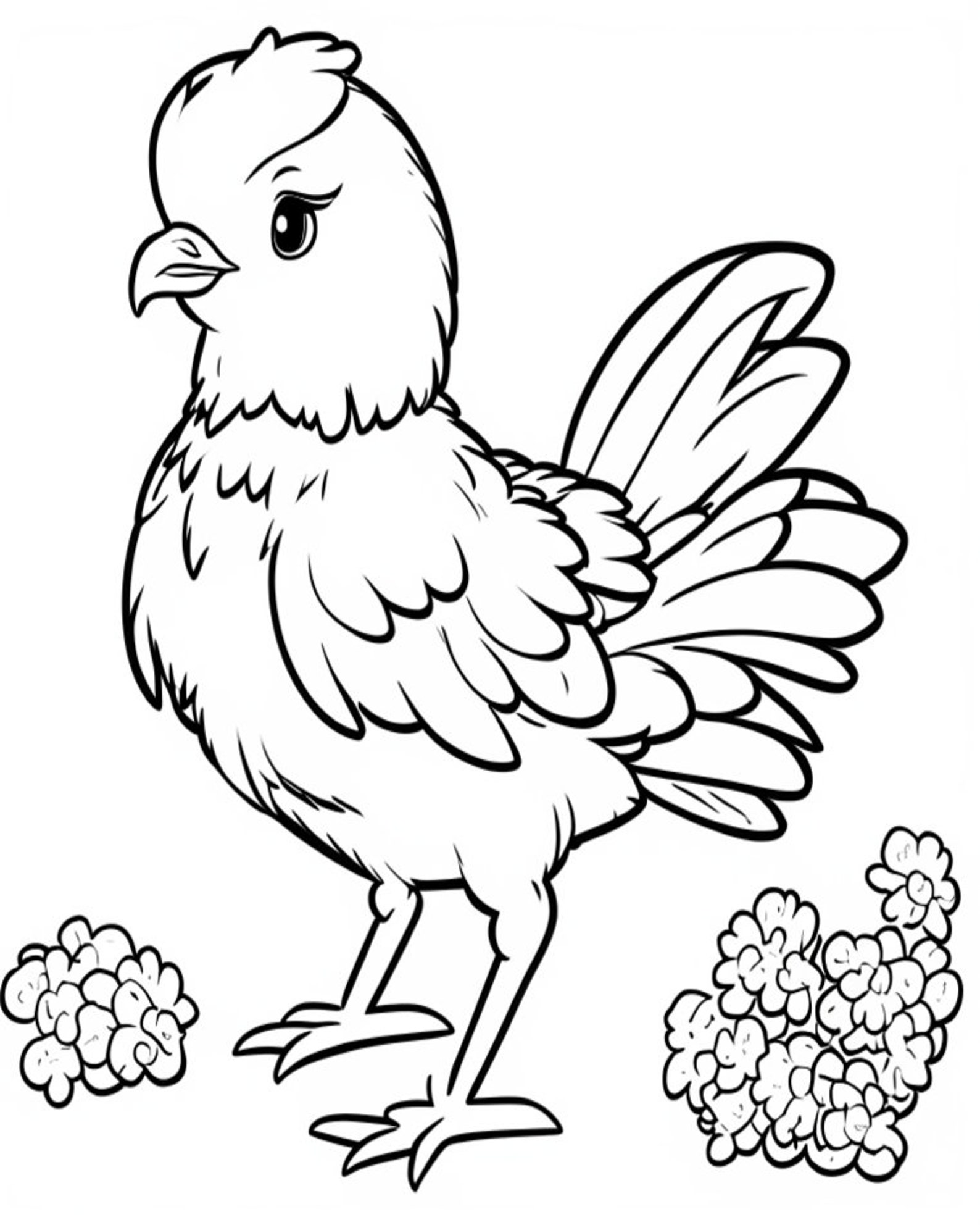 Coloring Pages for Kids, 20 Chicken Printable Coloring Pages for Kids ...