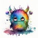 Cute Monster Clipart 300dpi High Resolution PNG Graphics - Etsy