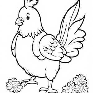 Coloring Pages for Kids, 20 Chicken Printable Coloring Pages for Kids ...