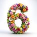 3d Numbers Made of Flowers - 300 DPI - 10 Png Files - Etsy