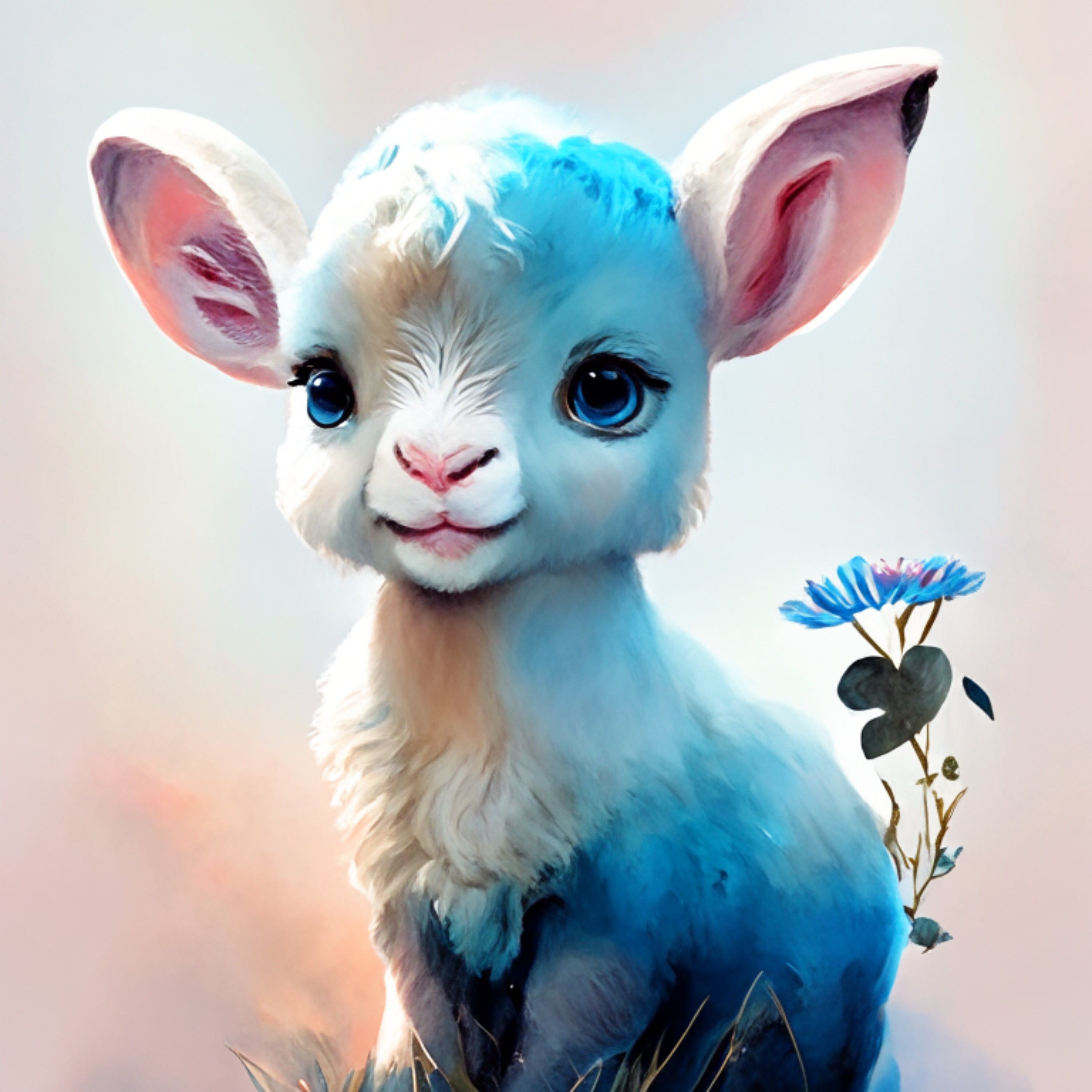 Cute Goat Clipart | 300dpi High Resolution | PNG Graphics | Instant ...