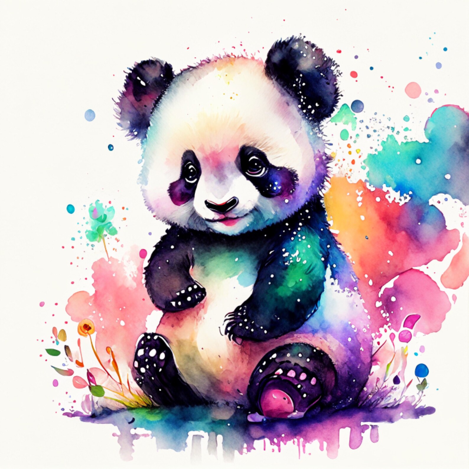 Cute Panda Clipart 300dpi High Resolution PNG Graphics Instant Download ...