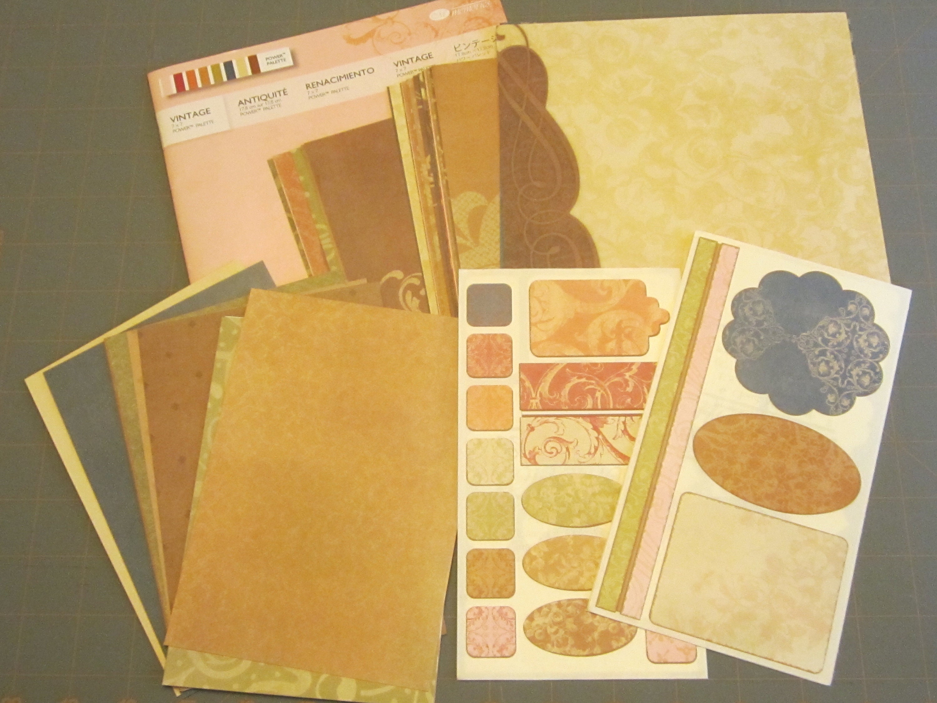 Creative Memories Scrapbooking 7x7 Kit Paper Stickers Vintage Power ...