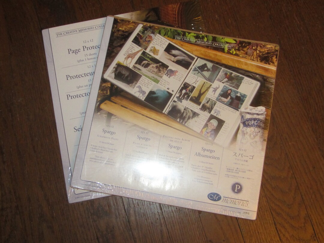 Creative Memories Scrapbooking Original 12x12 Spargo Refill Pages ...