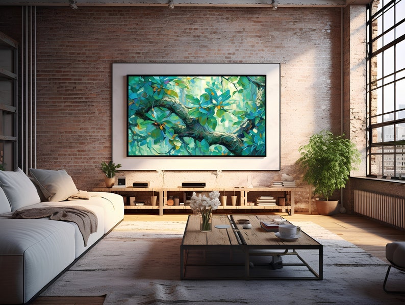 Samsung Frame TV Art Modern Wall Decor for Your Smart Home - Etsy