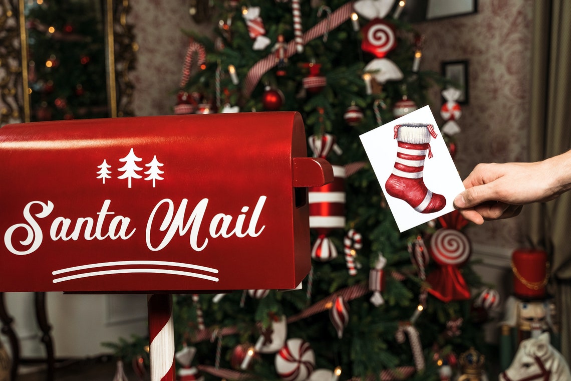 Christmas Stocking Clipart, Christmas Stocking Bundle, Clipart ...