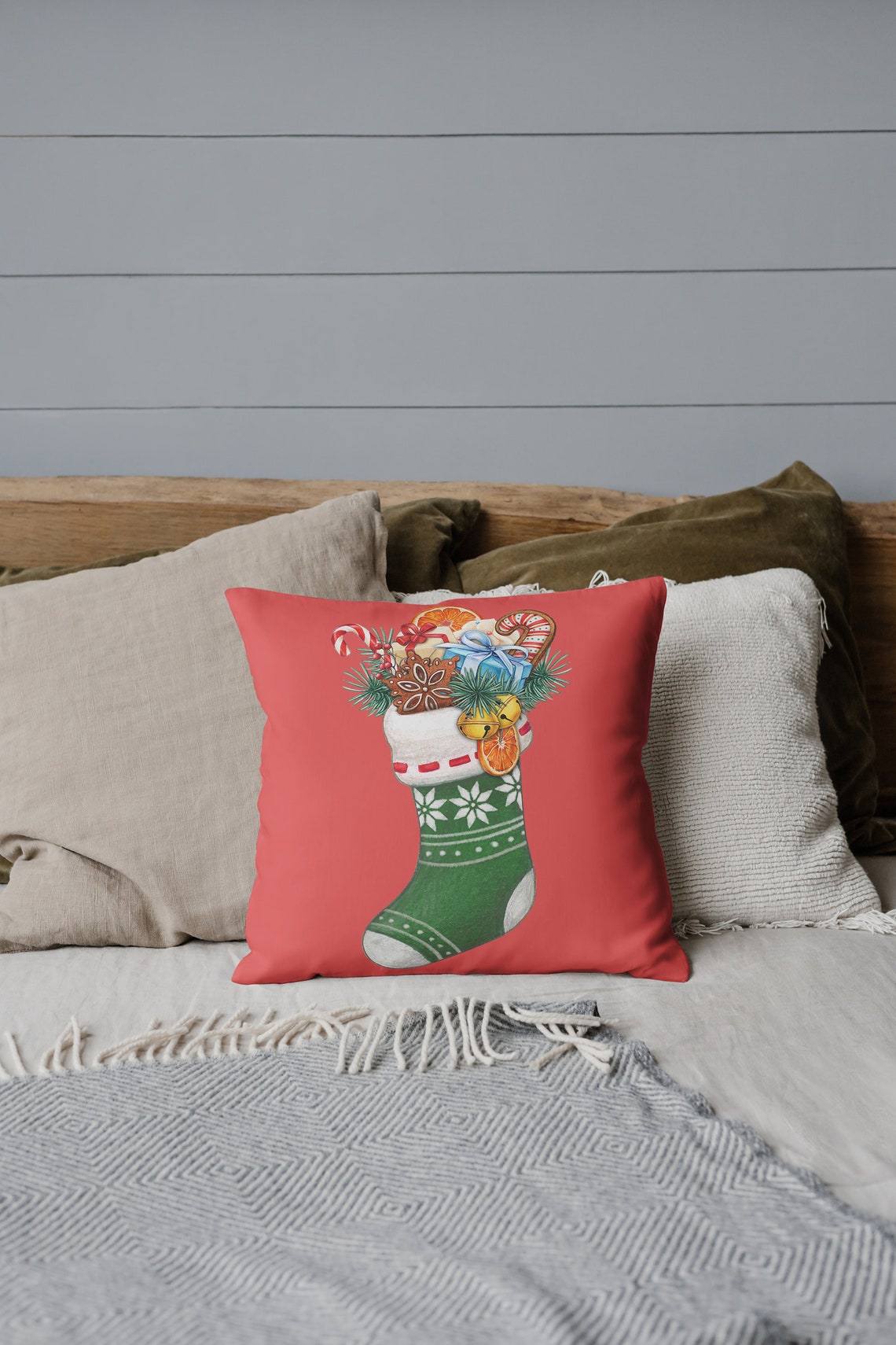 Christmas Stocking Clipart, Christmas Stocking Bundle, Clipart ...