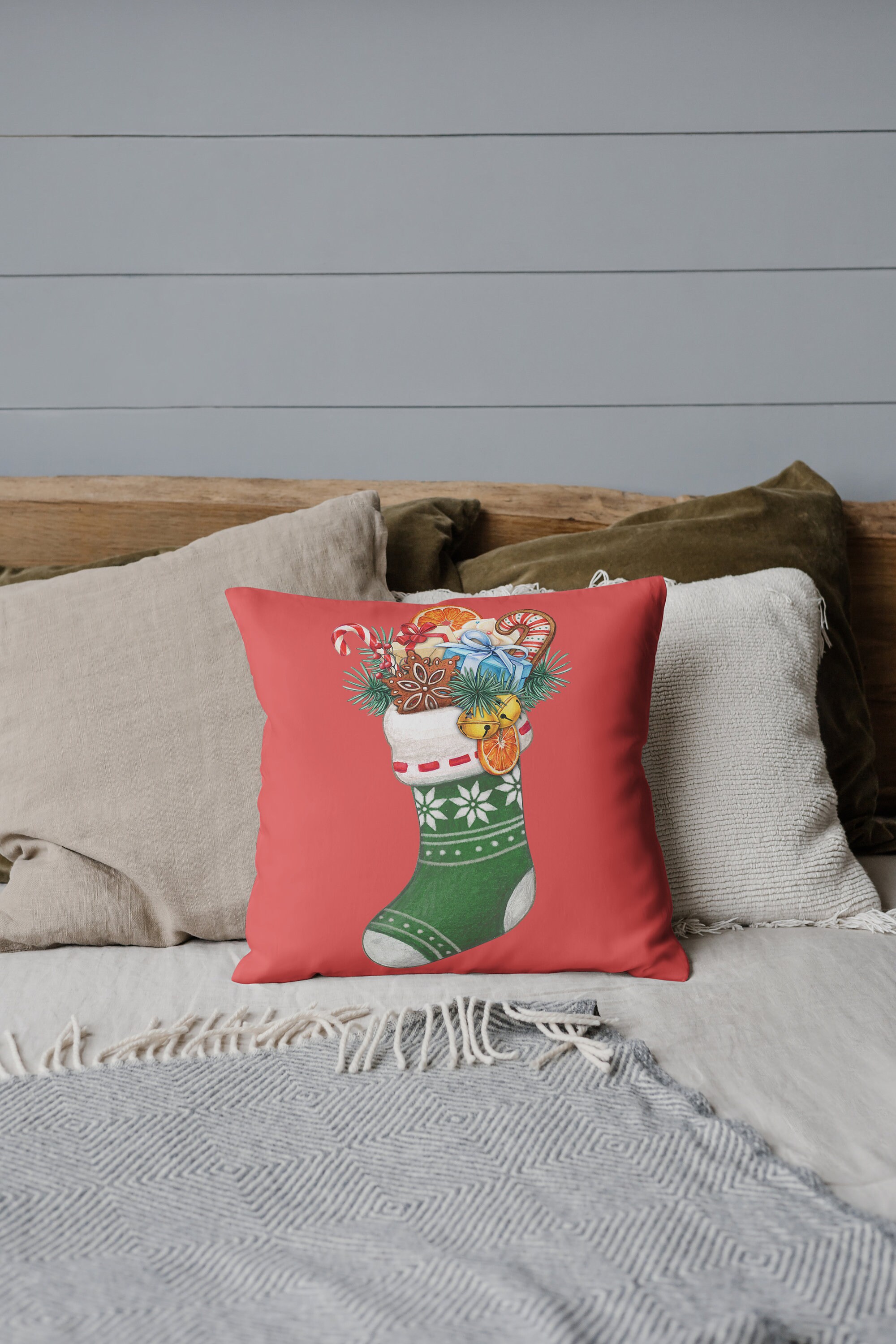 Christmas Stocking Clipart, Christmas Stocking Bundle, Clipart ...