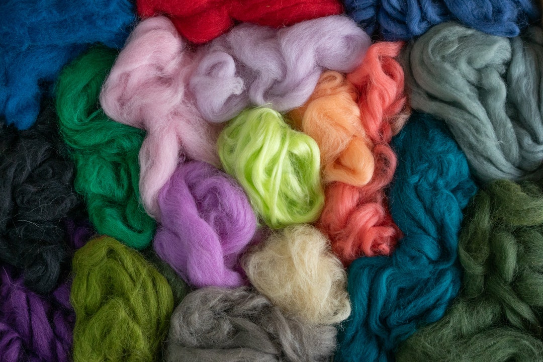 Merino Wool Fiber Grab Bag Lucky Dip Felting Wool Waste Fibre for ...
