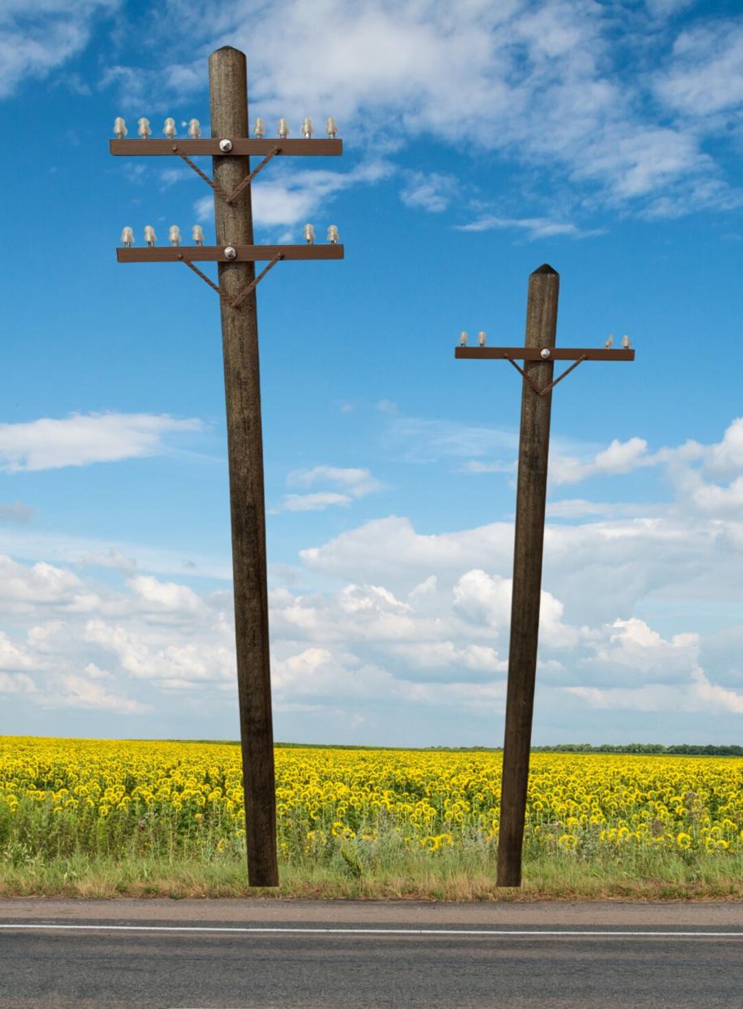 Utility Pole Cross Beam and Insulators G Scale Only Model Trains ...