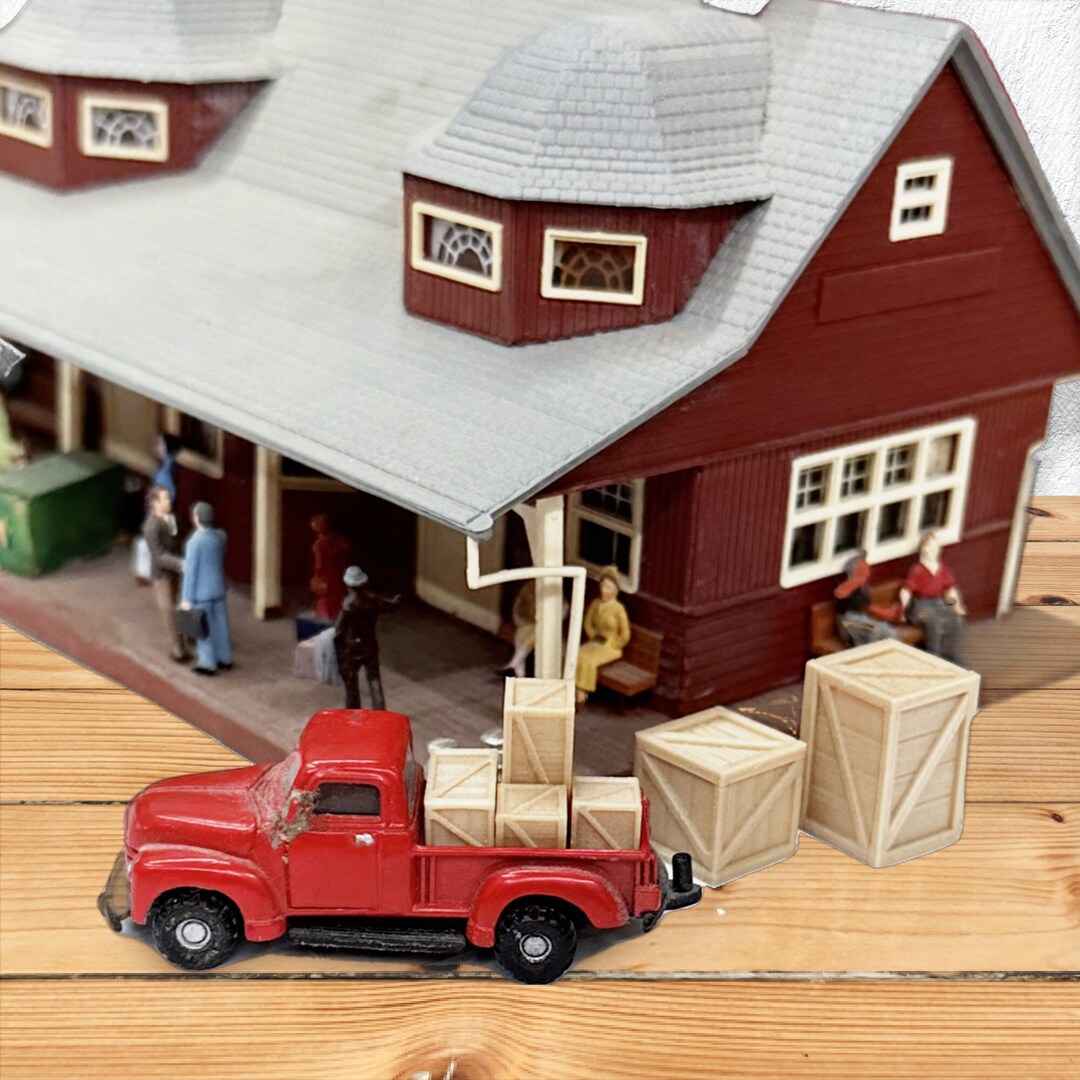 Wooden Crates in G, O & HO Scale | Model Trains | Scenery | G Scale | O ...