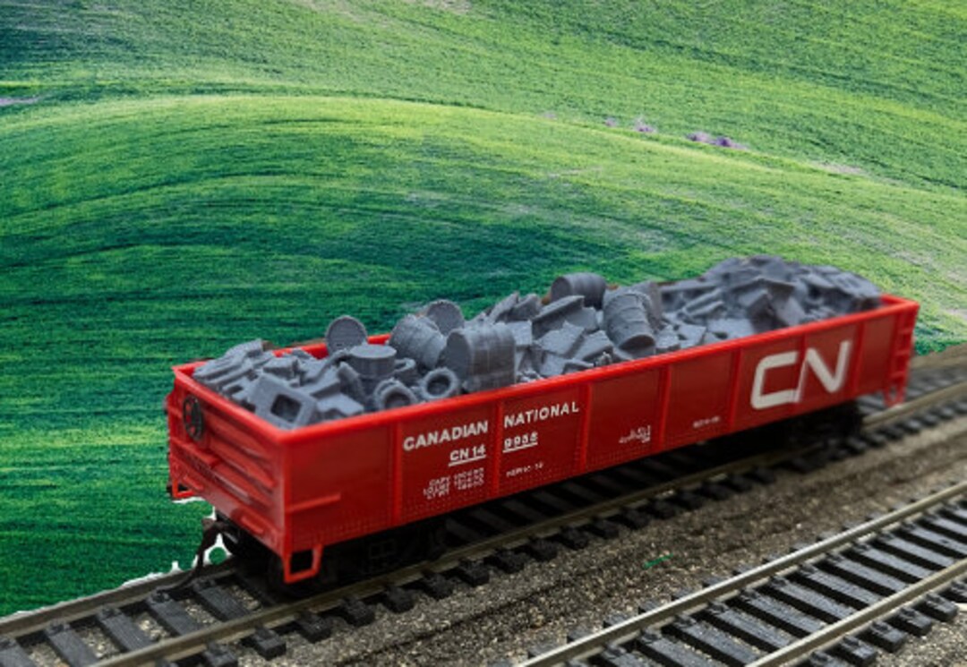 Junk Load for 40' Gondola HO Scale Only | Model Trains | Scenery | HO ...