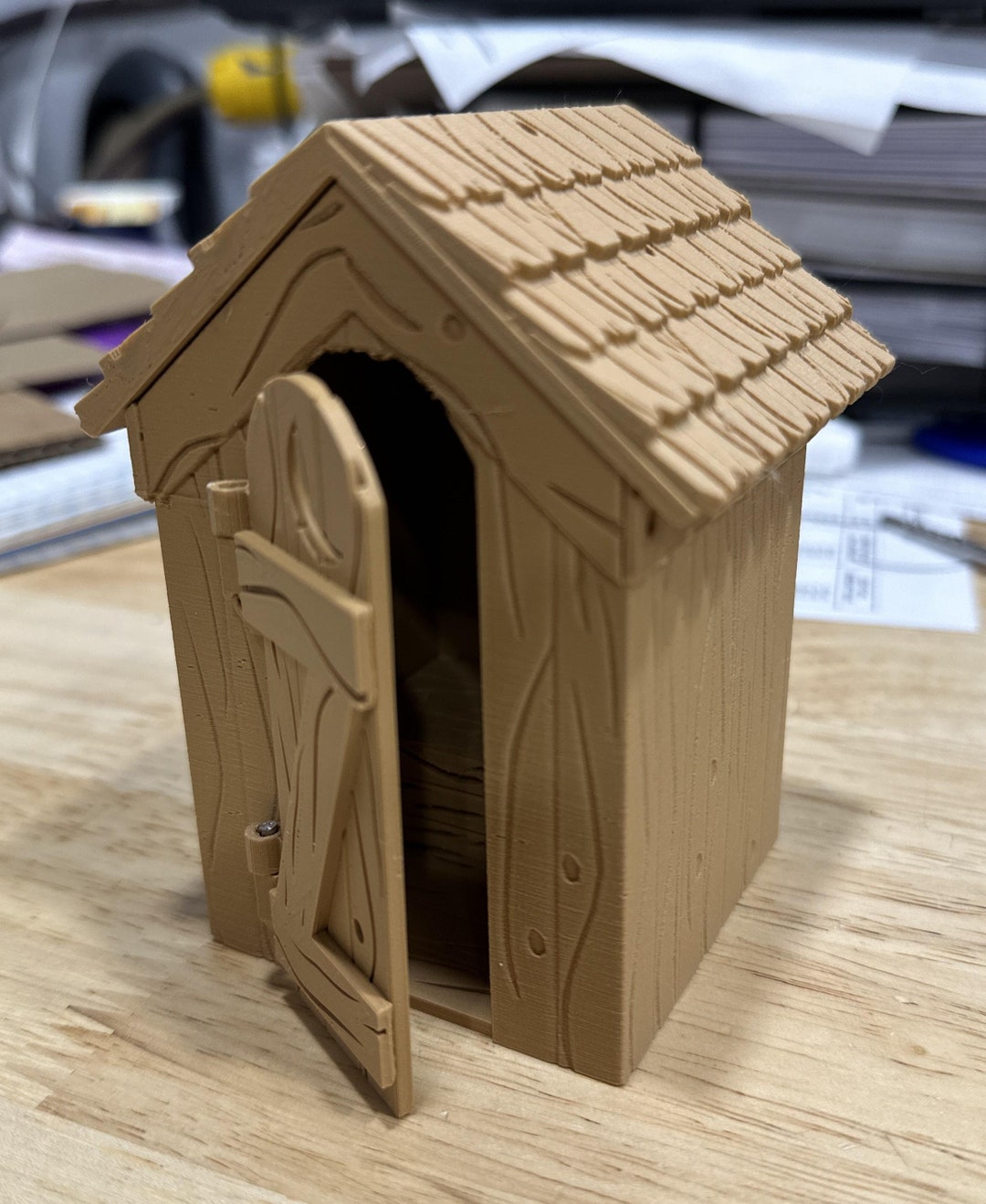 Country Outhouse With Swinging Door in G, O & HO Scale | Model Trains ...