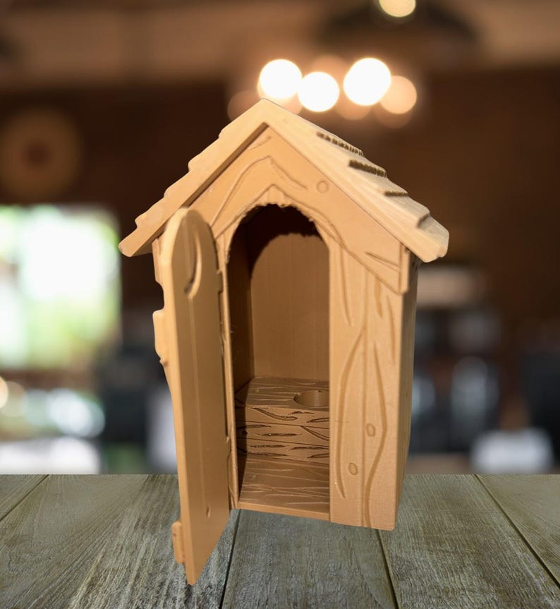 Country Outhouse With Swinging Door in G, O & HO Scale | Model Trains ...