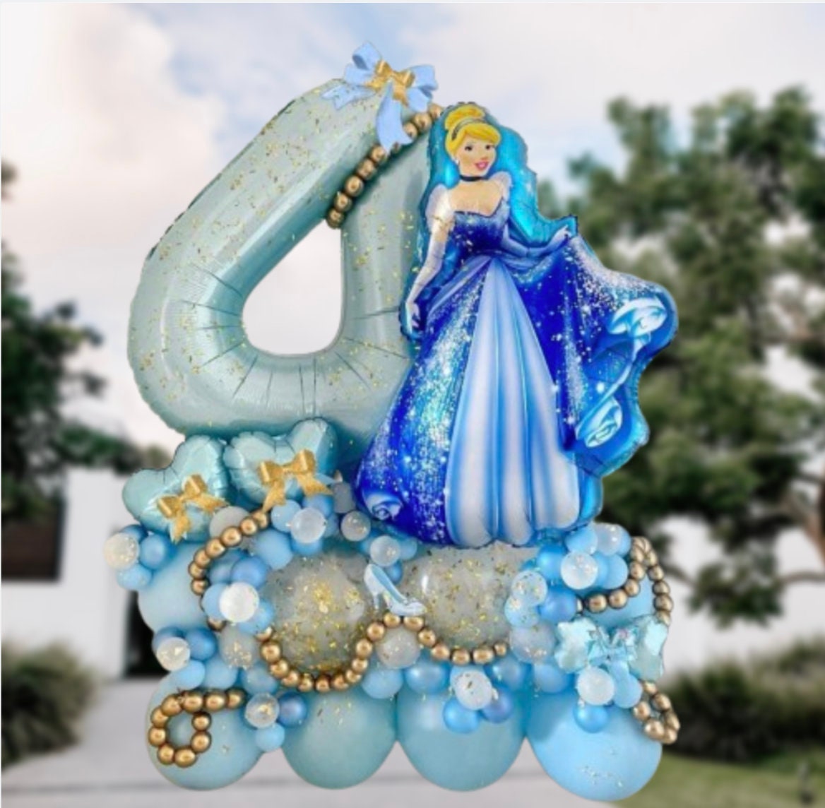 Cinderella Foil DIY Balloon Sculpture Kit | Birthday Girl Number ...
