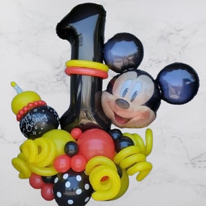 Mickey Mouse Foil DIY Balloon Sculpture Kit | Birthday Boy Girl Number ...