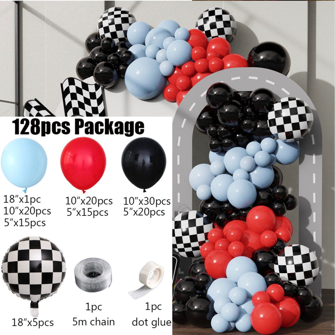 Race Car Theme DIY Balloon Garland Kitbirthday Balloon Arch - Etsy Canada