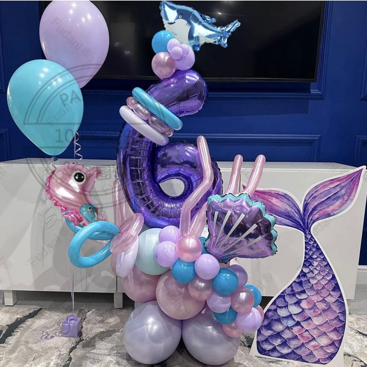 Little Mermaid Foil DIY Balloon Sculpture Kit | Birthday Girl Number ...