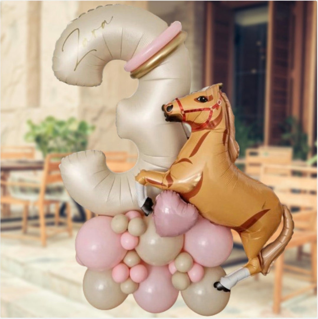 Western Cowgirl Cowboy Horse Foil DIY Balloon Sculpture Kit | Birthday ...