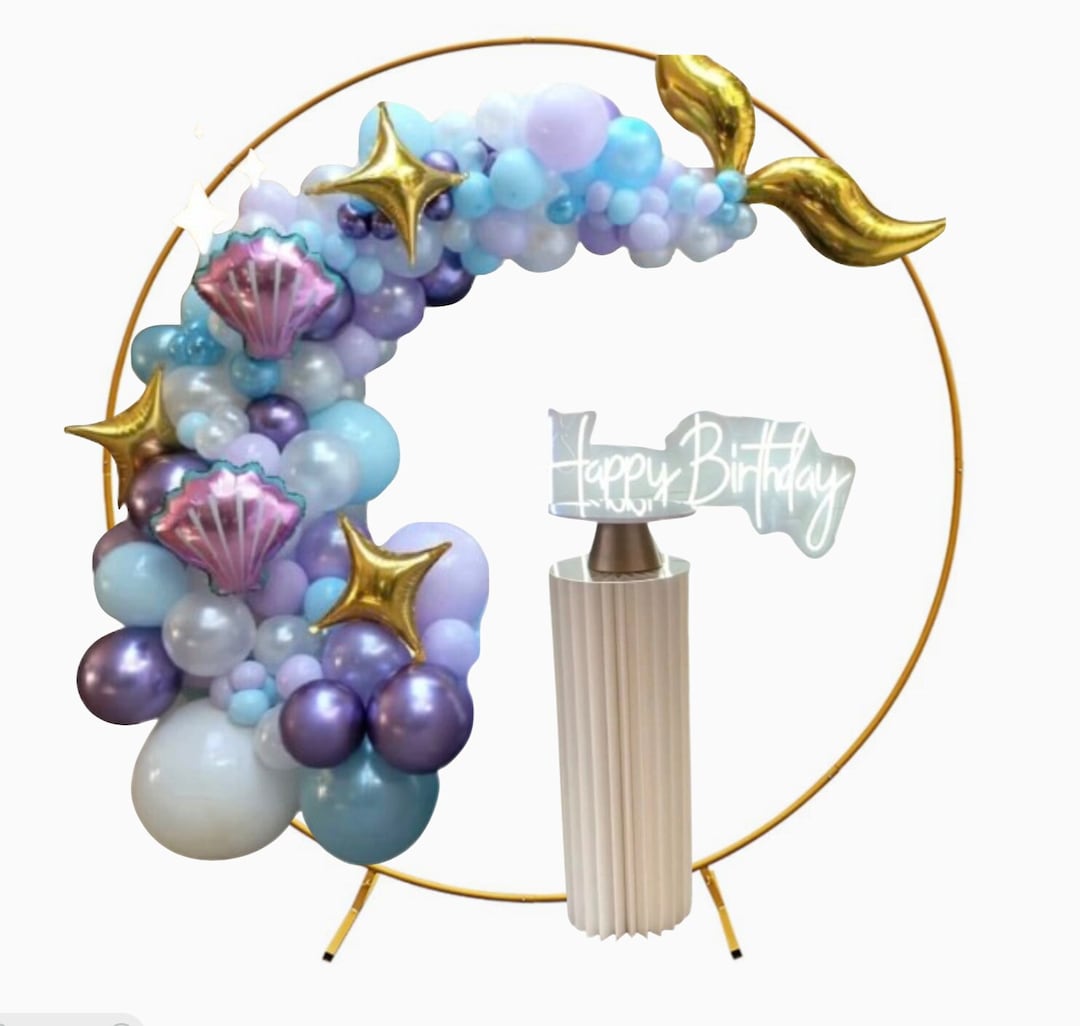 Mermaid Foil DIY Balloon Garland Arc Kit | Birthday Number Balloon ...