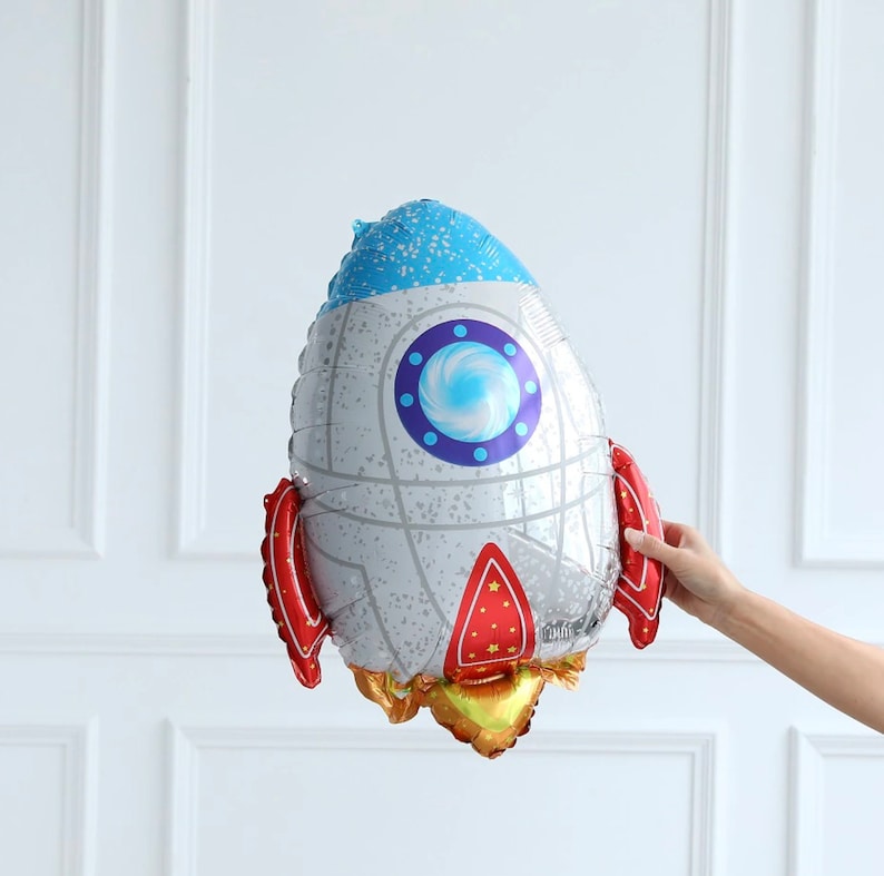 Outer Space Astronaut Foil DIY Balloon Kit | Birthday Number Balloon ...