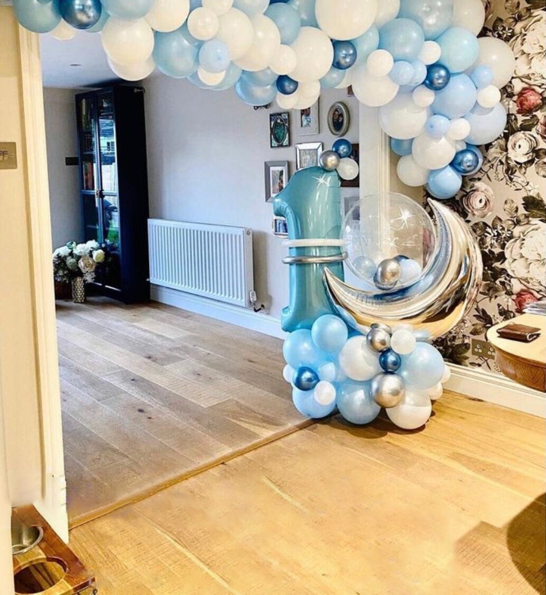 Pastel Pink Blue Moon Foil DIY Balloon Sculpture Kit - Etsy