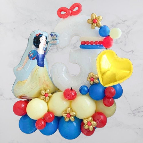Snow White Foil DIY Balloon Sculpture Kit | Birthday Number Balloon ...